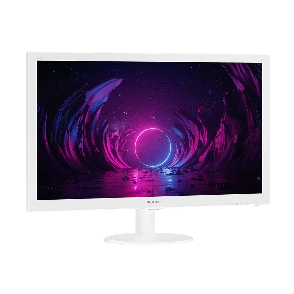 Monitor LED Philips 21,5" 223V5LHSW2 Branco, InformÃ¡tica - NAGEM